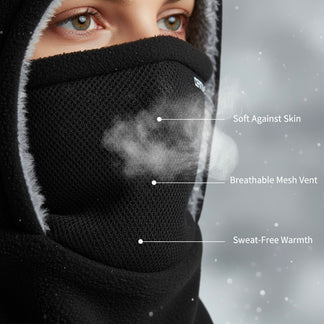 Thermal Fleece Balaclava – Windproof 3-in-1 Winter Hat, Mask & Neck ...